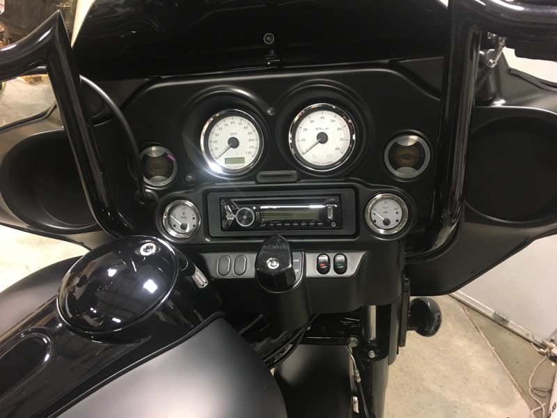Clean "Behind The Scenes" Workmanship For Harley Audio Upgrade